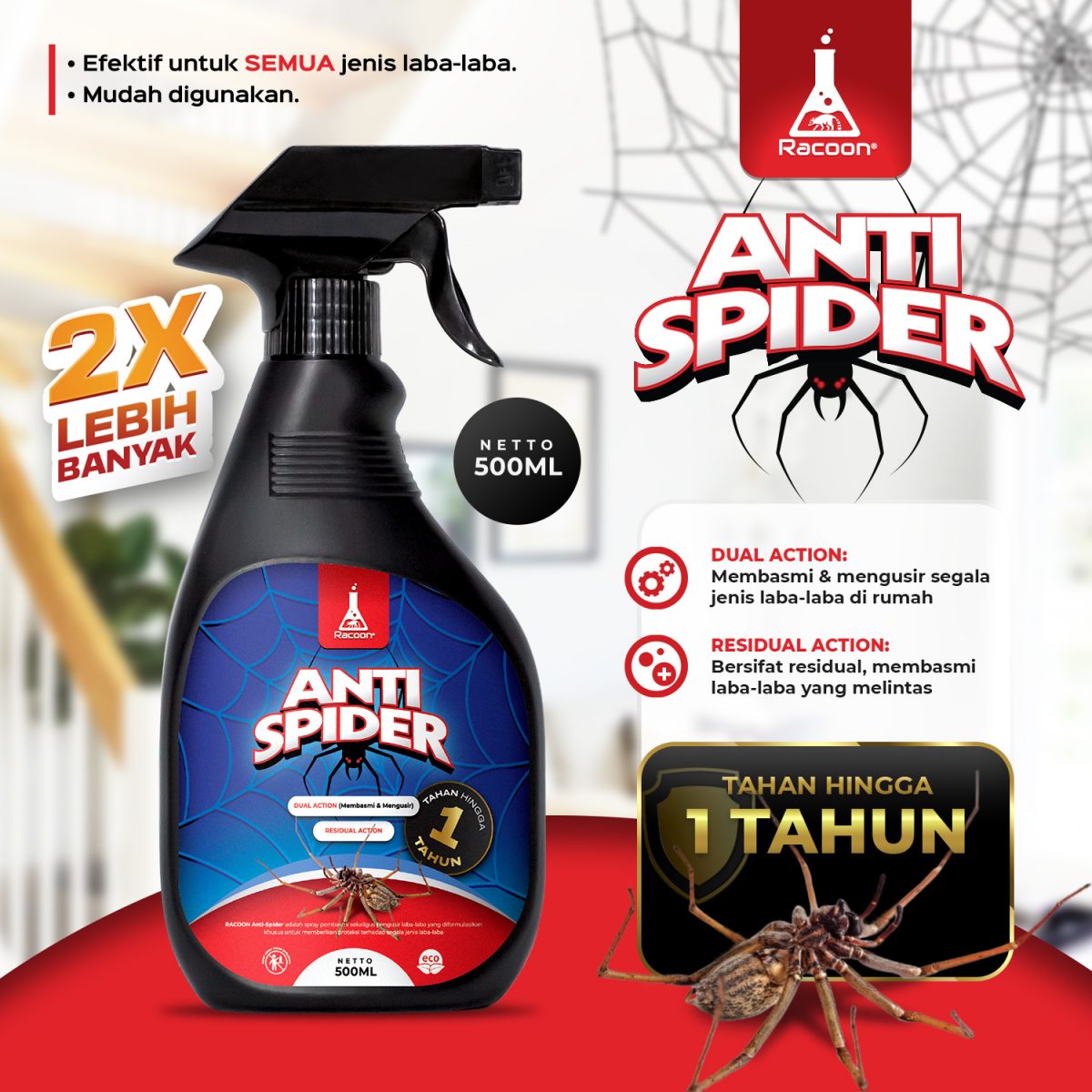 RACOON Anti Spider / Spray Anti Laba-Laba - Racoon Official